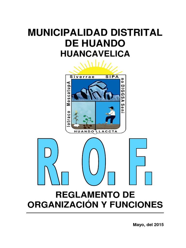 Huancavelica Rof | PDF | Alcalde | Gobierno local