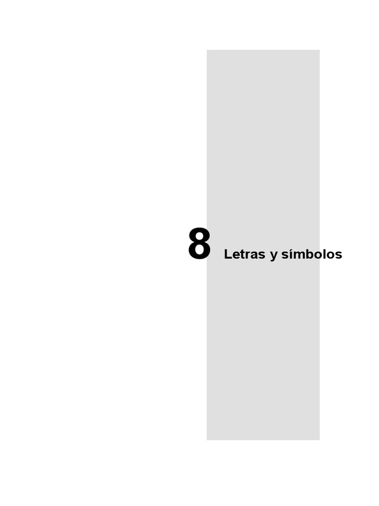 Tema 8 - Letras y Simbolos | PDF | Fórmula | Multiplicación