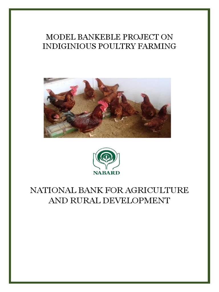 Model Bankeble Project On Indiginious Poultry Farming: National Bank ...