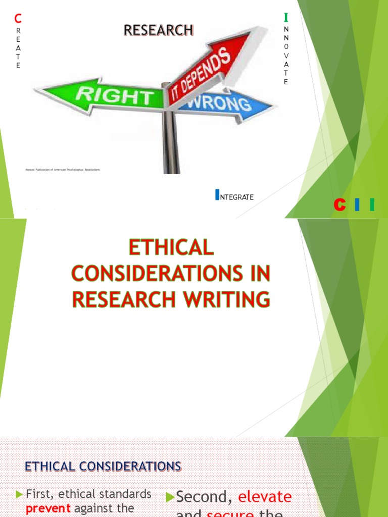 Ethical Considerations in Research Writing | PDF | Reinforcement | Nursing
