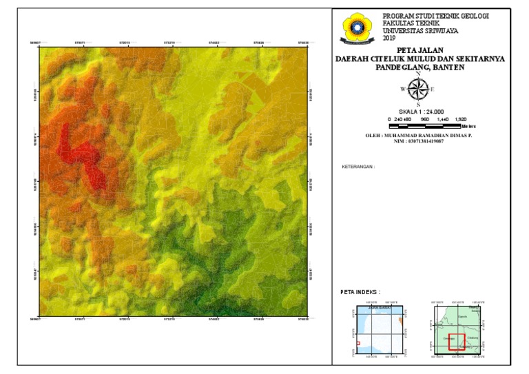 Template Peta DEM Versi DEMNAS | PDF