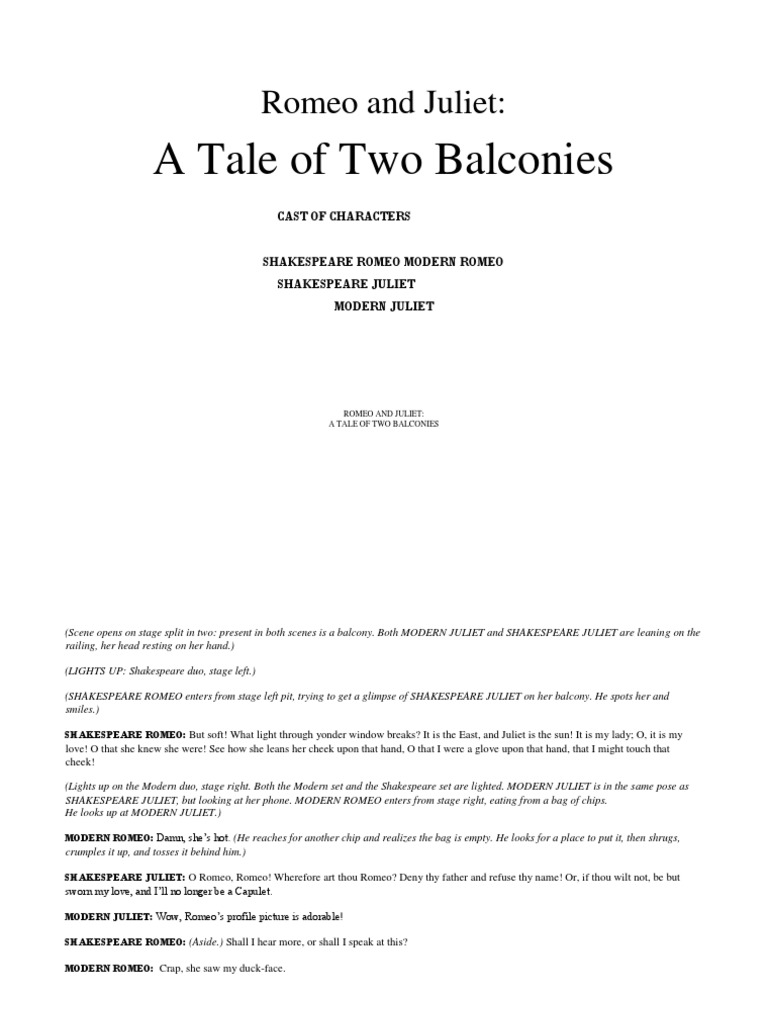 Romeo and Juliet Play | PDF | Romeo And Juliet | Characters In Romeo ...