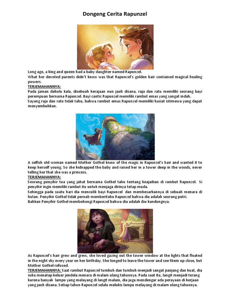 Dongeng Cerita Rapunzel | PDF
