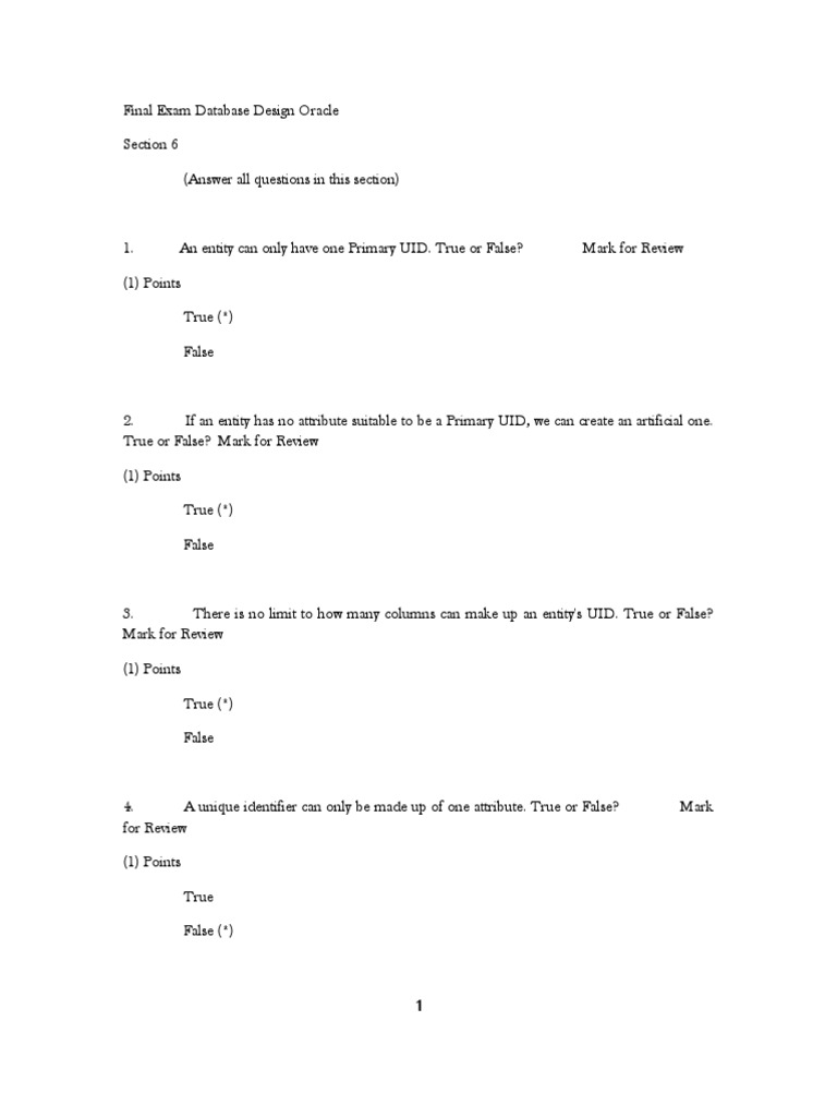 Jawaban Final Exam Database Oracle | PDF | Data Model | Software Design
