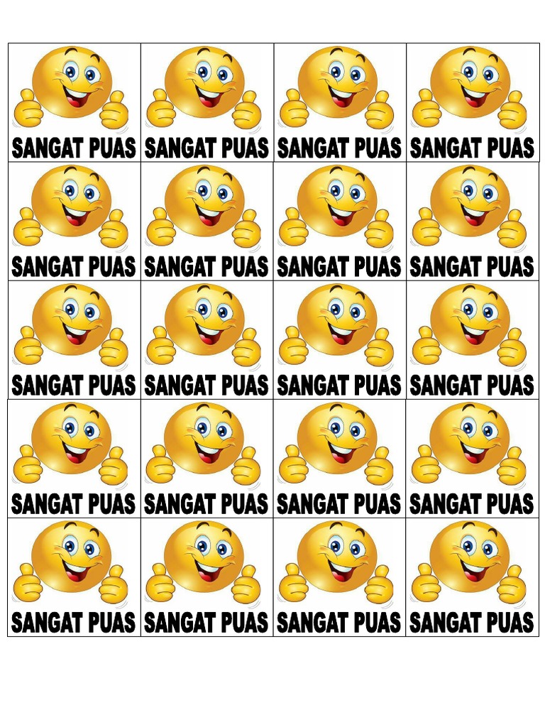 stiker kepuasan pelanggan