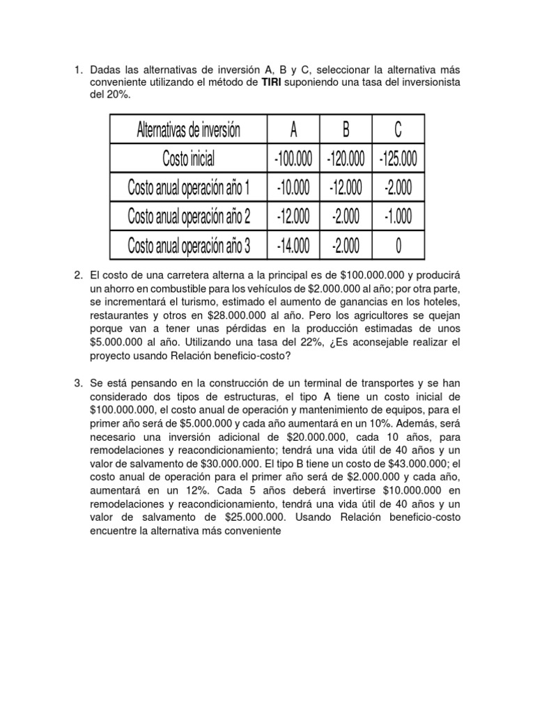 Nuevos Ejercicios INGECO | PDF