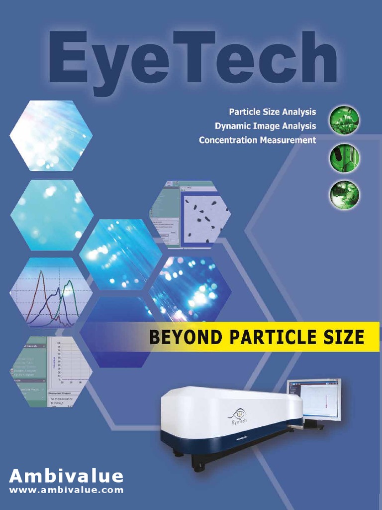 Eyetech Combi Particle Analyser | PDF | Industries | Pharmaceutical ...