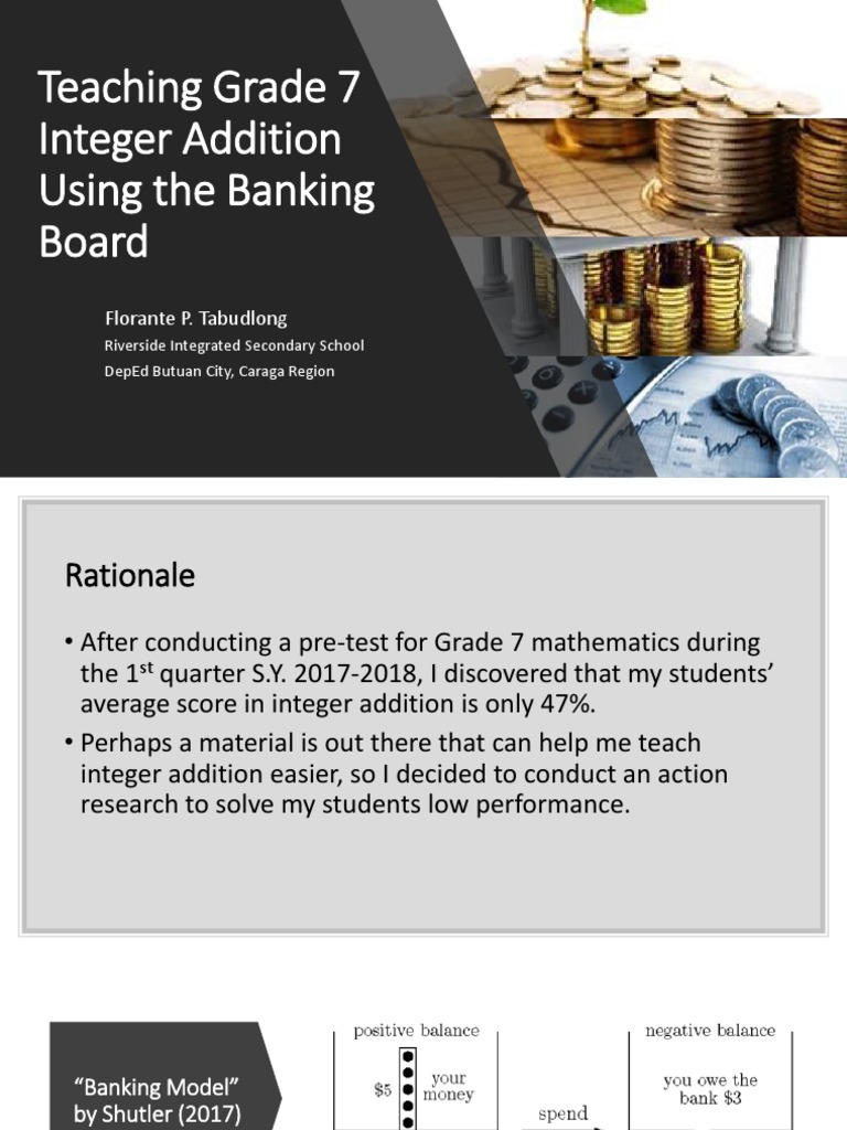 Banking Board Presentation by Florante P. Tabudlong | PDF | Student's T ...