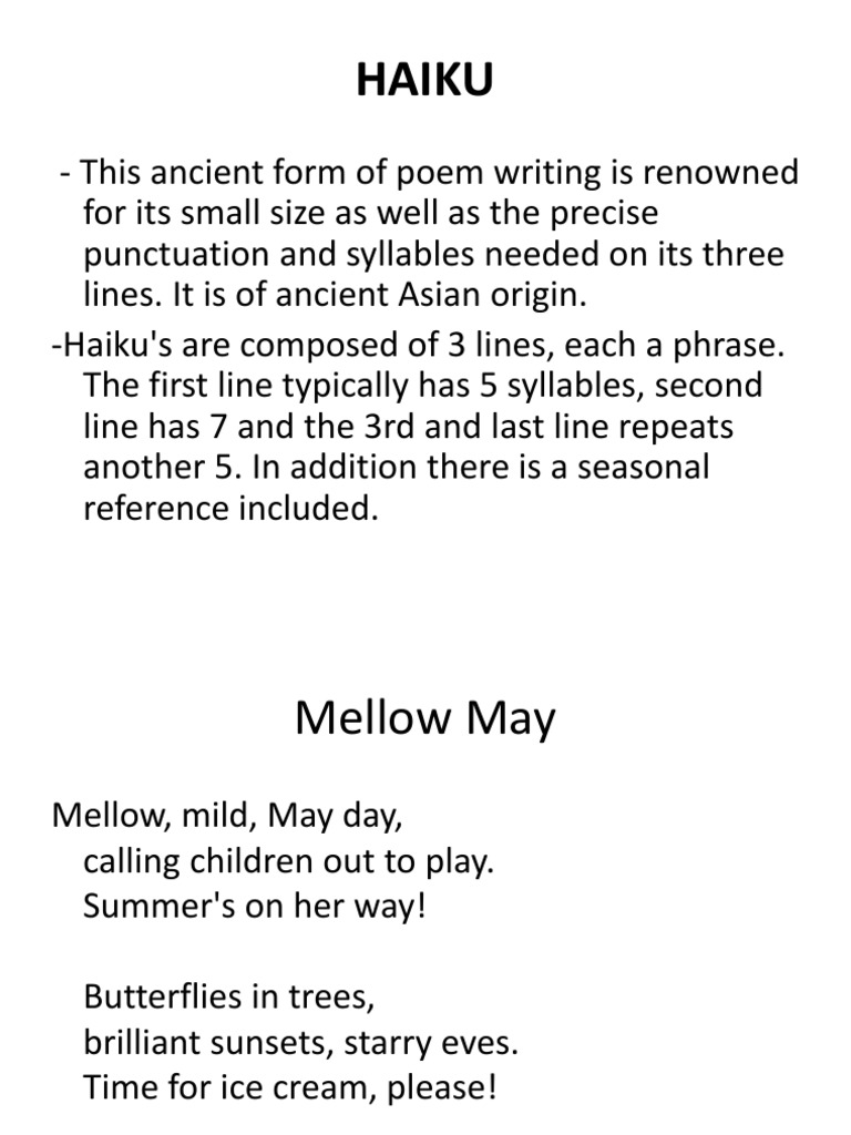 Conventional Poetry | PDF | Sonnets | Haiku