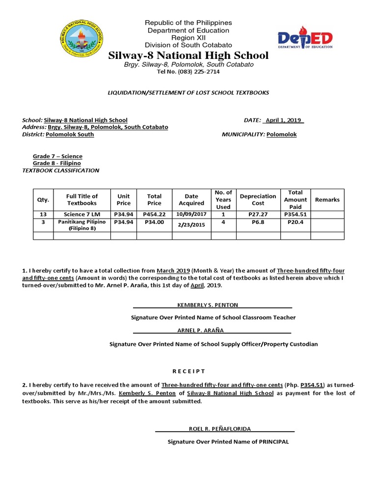 Liquidation Form | PDF | Textbook
