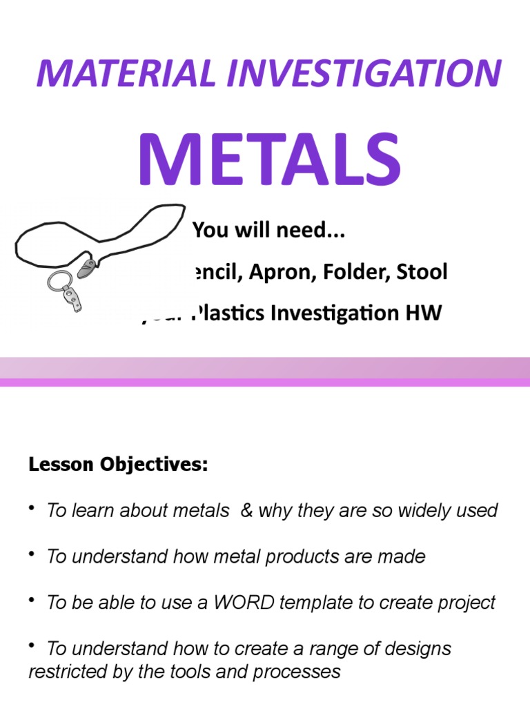 Year 7 Metals | PDF | Metals | Alloy