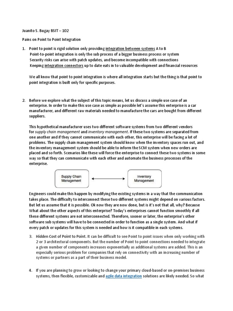Point To Point Integration | PDF | Supply Chain | Computing