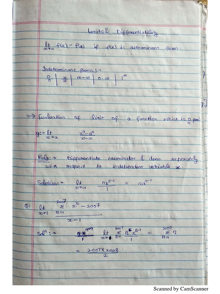 Gate Aerospace Mathematics Handwritten Notes | PDF