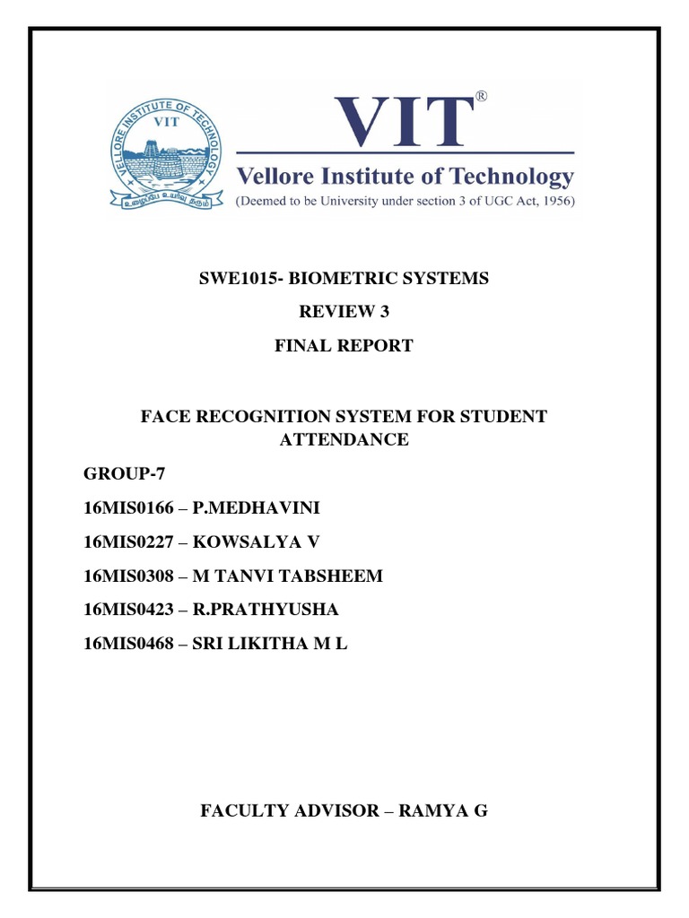 Automated Attendance System Using Face Recognition | PDF | Eigenvalues And Eigenvectors ...