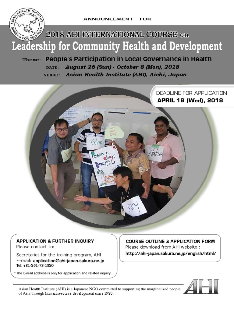 People's Participation in Local Governance in Health: Theme | PDF ...