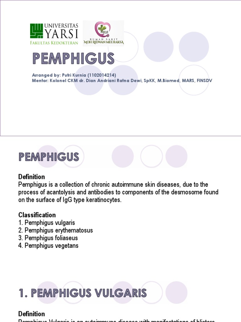 Pemphigus (PPT Eng) | PDF | Systemic Lupus Erythematosus | Immunoglobulin G