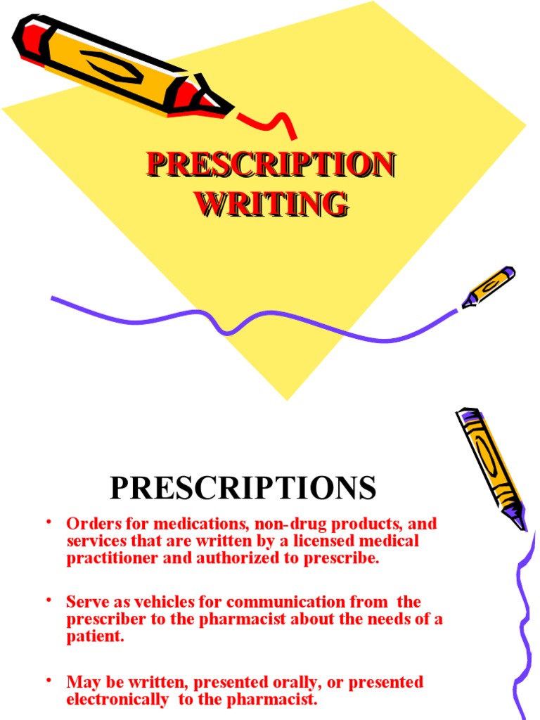 Essential Components of a Prescription | PDF | Medical Prescription ...