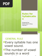 Syllabication Rules Explained | PDF