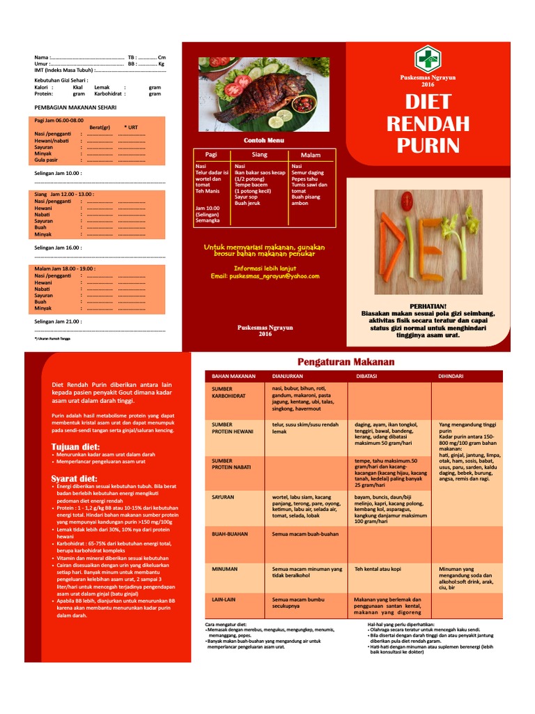 DIET RENDAH PURIN | PDF
