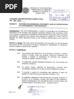 Bureau of Customs Customs Memorandum Order No. 09-2021 | PDF