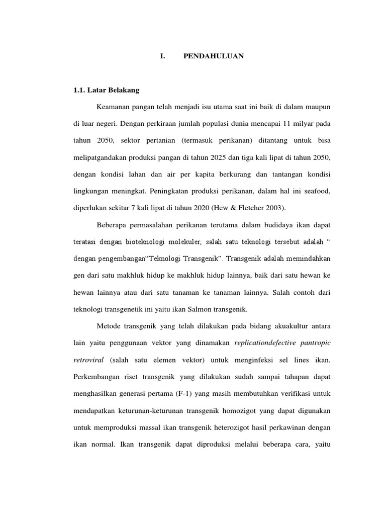 Metode Transgenik Ikan Salmon Cepat Tumbuh | PDF | Kesehatan Holistik ...