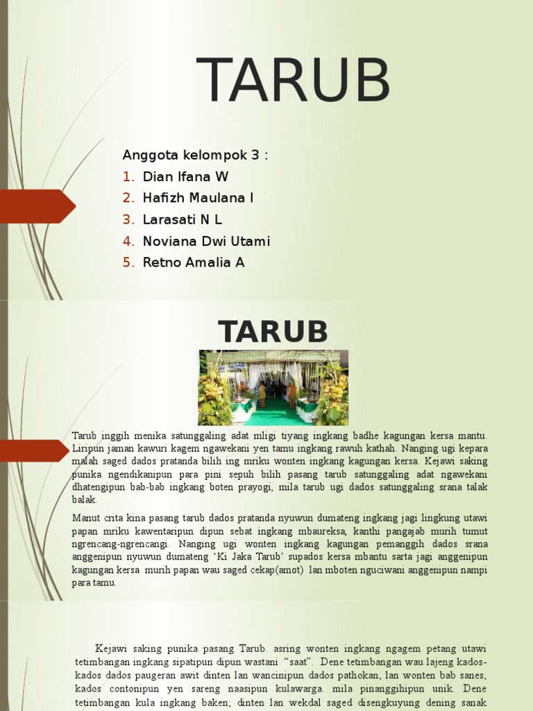 TARUB | PDF
