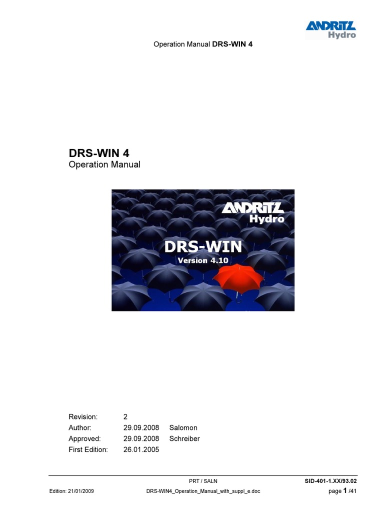 Drs-Win 4: Operation Manual | PDF | Online And Offline | Computer File