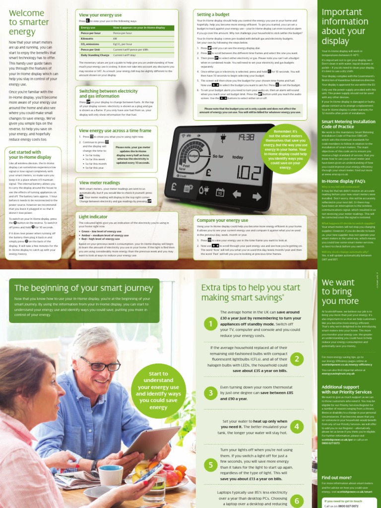 Scottish Power Meter | Download Free PDF | Efficient Energy Use ...