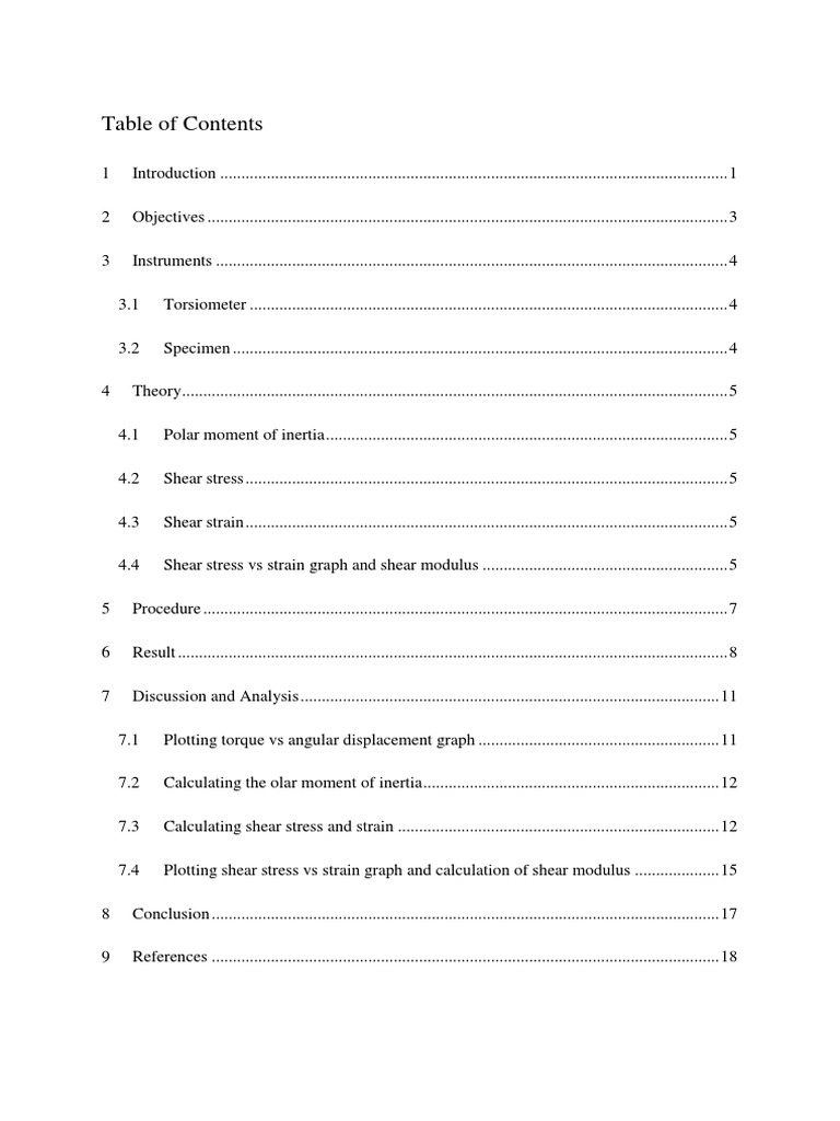 Shear Modulus (With Torsiometer) | PDF | Deformation (Engineering ...