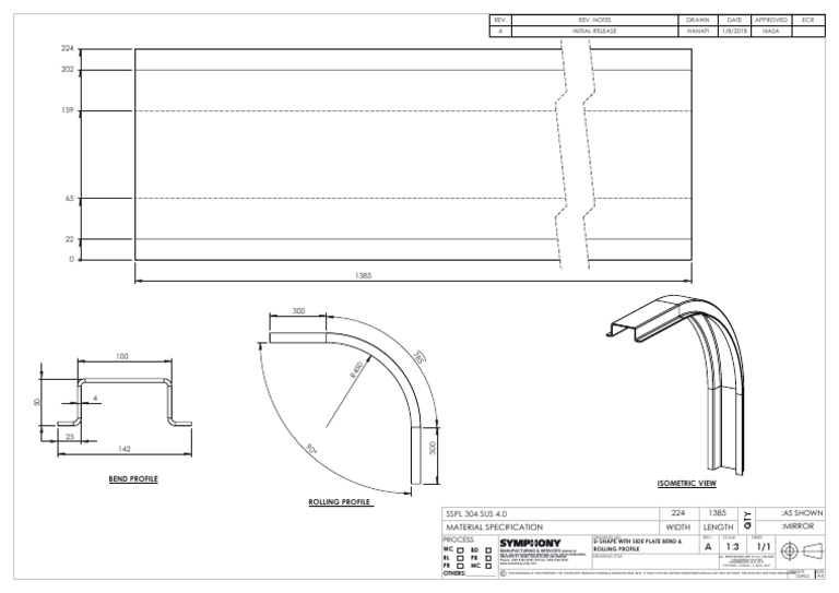 Channel With Side Base Bend Profile-A | PDF | Crafts | Industrial Processes