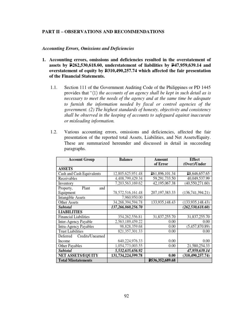 09 GHQ AFP2018 Part2 Observations - and - Recommendations PDF | PDF ...