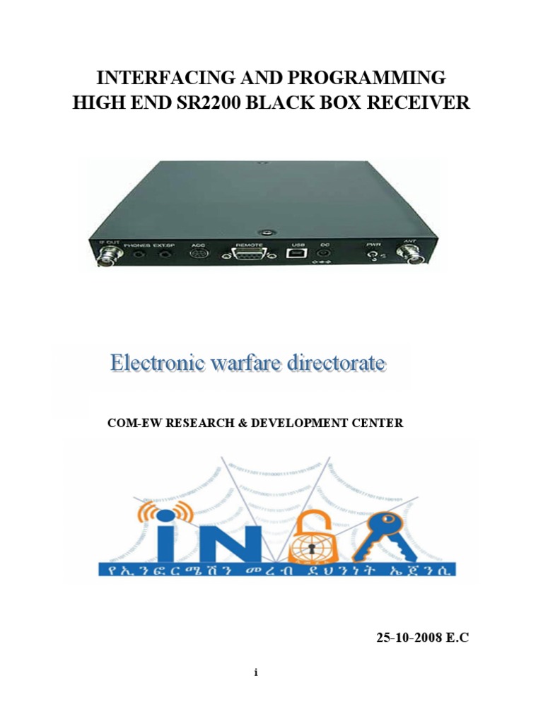 Interfacing the SR2200 Receiver | PDF | Radio | Broadcast Engineering