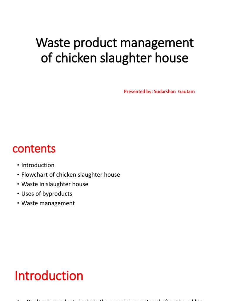Waste Product Management of Slaughter House | PDF | Sewage Treatment ...
