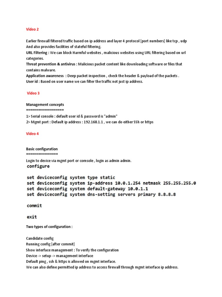 Paloalto | PDF | Firewall (Computing) | Port (Computer Networking)
