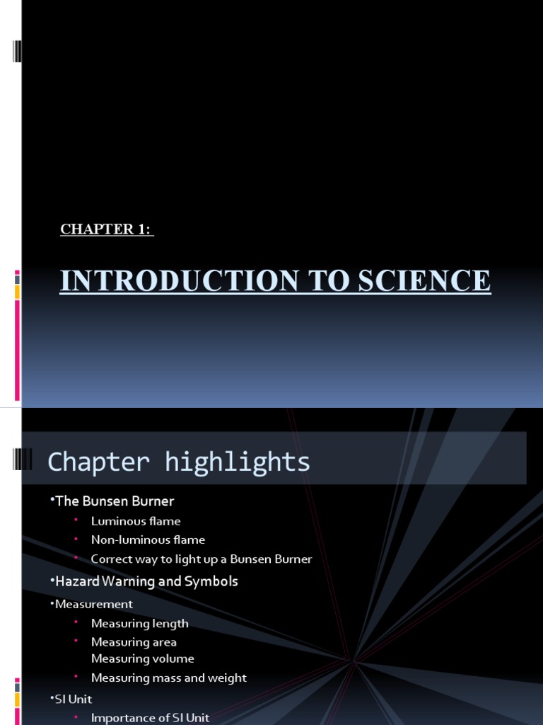 Form 1 Science Chapter 1 | PDF | Area | Weight