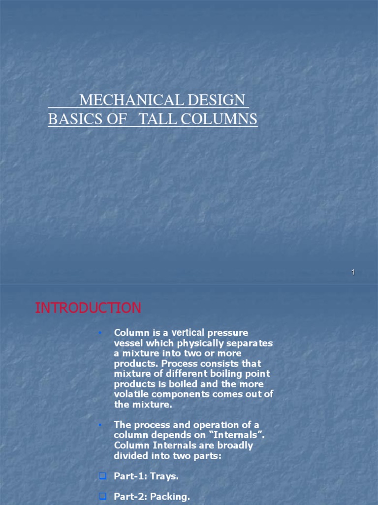 Mechanical Design Basics of Tall Columns | PDF | Buckling | Column