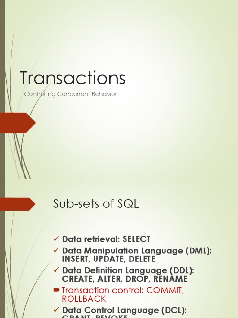 Understanding Concurrency Control And Transaction Management In Database Systems Pdf