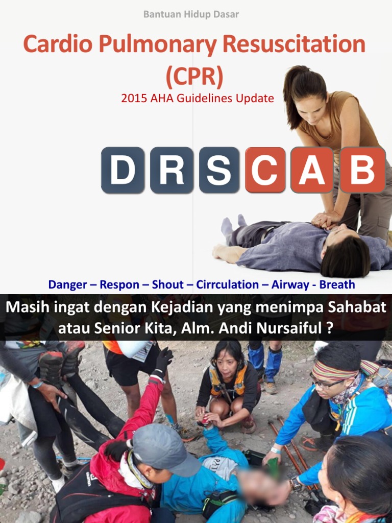 Bantuan Hidup Dasar. CPR Aha 2015 | PDF