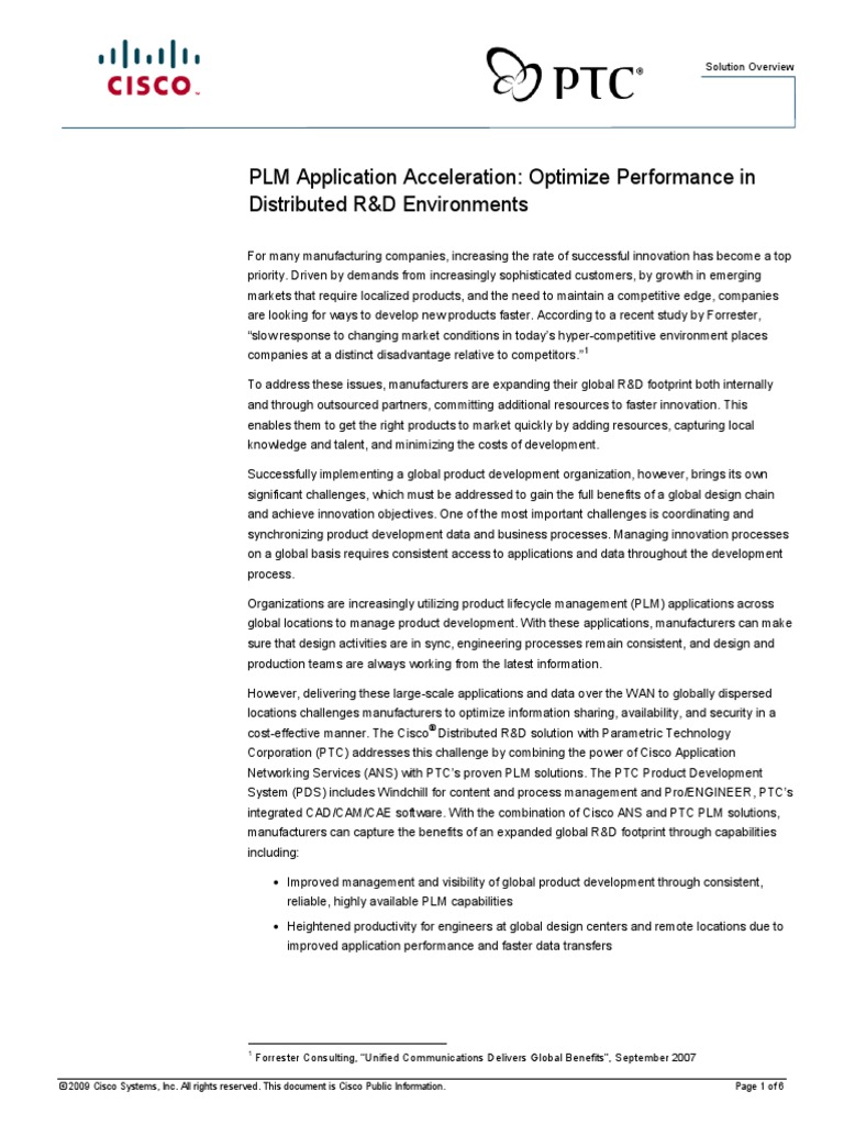 PLM Application Acceleration: Optimize Performance in Distributed R&D ...
