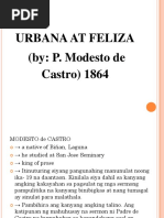 Pagsusulatan Nang Dalauang Binibini Na Si Urbana at Ni Feliza | PDF