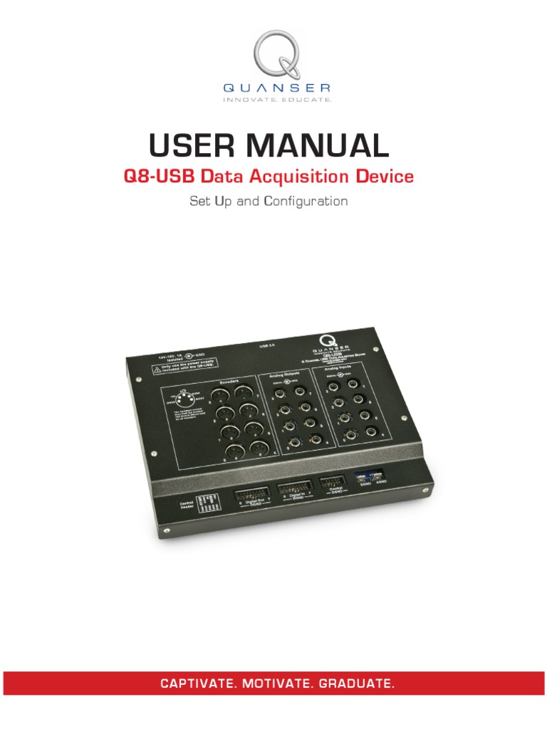User Manual: Q8-USB Data Acquisition Device | PDF | Electronic Waste ...
