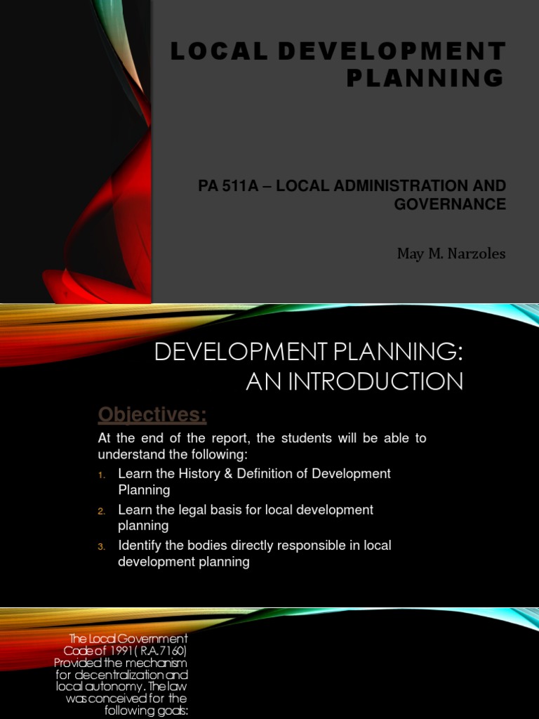 Local Development Planning | PDF | Local Government | Non Governmental ...