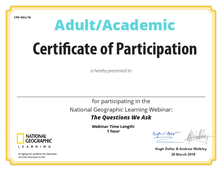 Adult Certificate March202018 | PDF