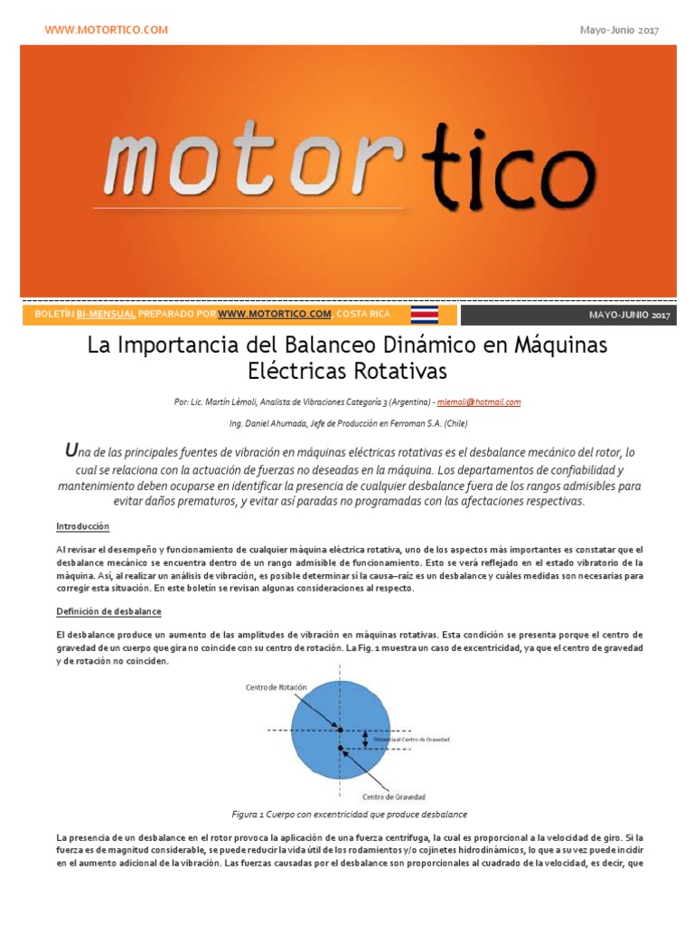Balanceo Dinámico en Máquinas Rotativas | PDF | Rotación | Fuerza