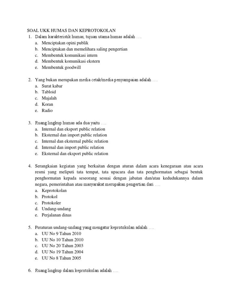 Dalam Karakteristik Humas Tujuan Utama Humas Adalah