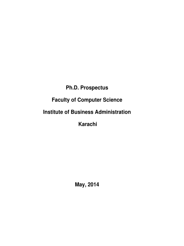 PHD Prospectus v4 May2014 | PDF | Usability | Thesis
