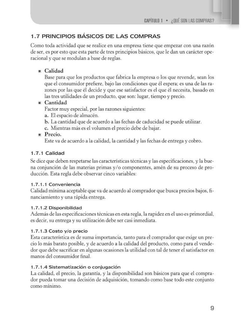 Principios de Compras A-U1 | PDF