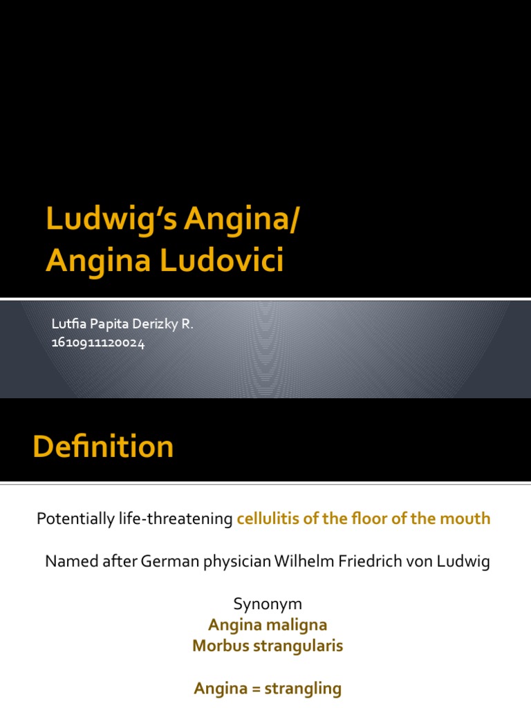 Ludwig’s Angina Overview and Treatment | PDF