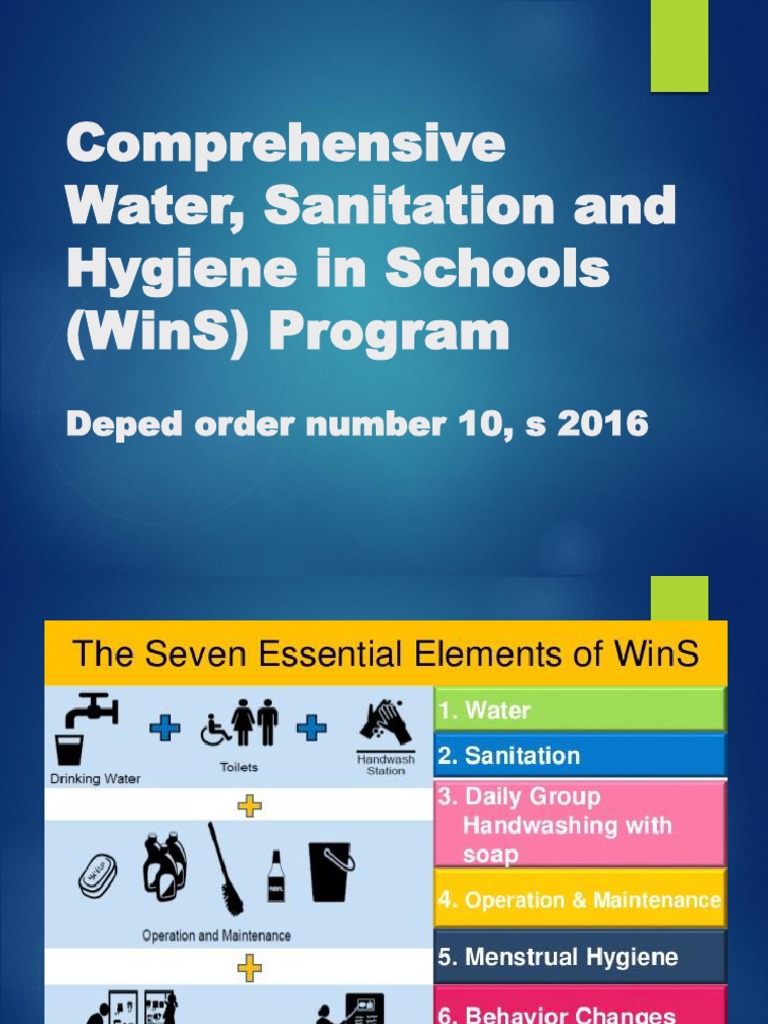 Comprehensive Water, Sanitation and Hygiene in Schools (Wins) Program ...
