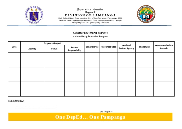 NDEP Accomplishment Report 2024 | PDF